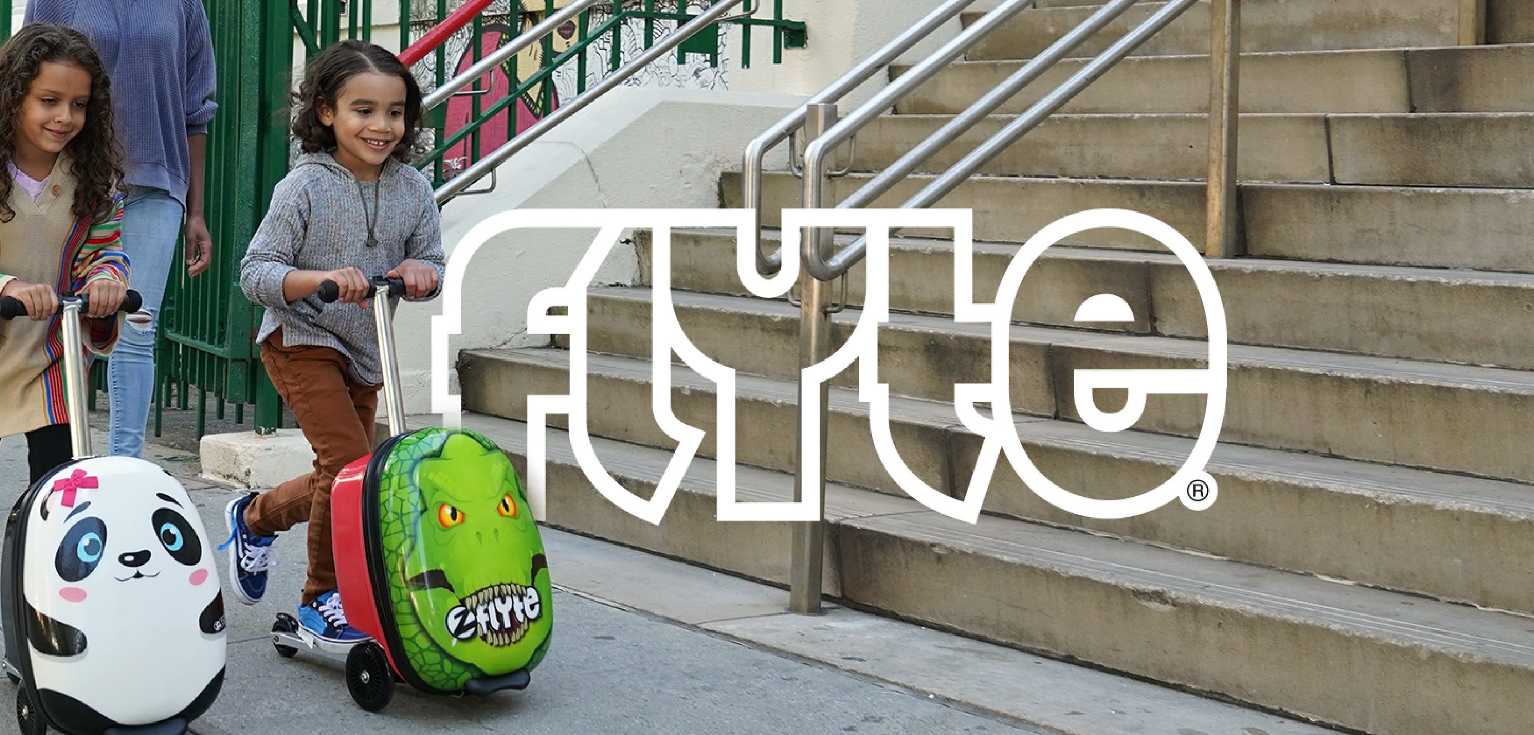 Flyte Scooter Suitcases for Kids | Ride-On Luggage | ZINC – ZINC - UK's ...